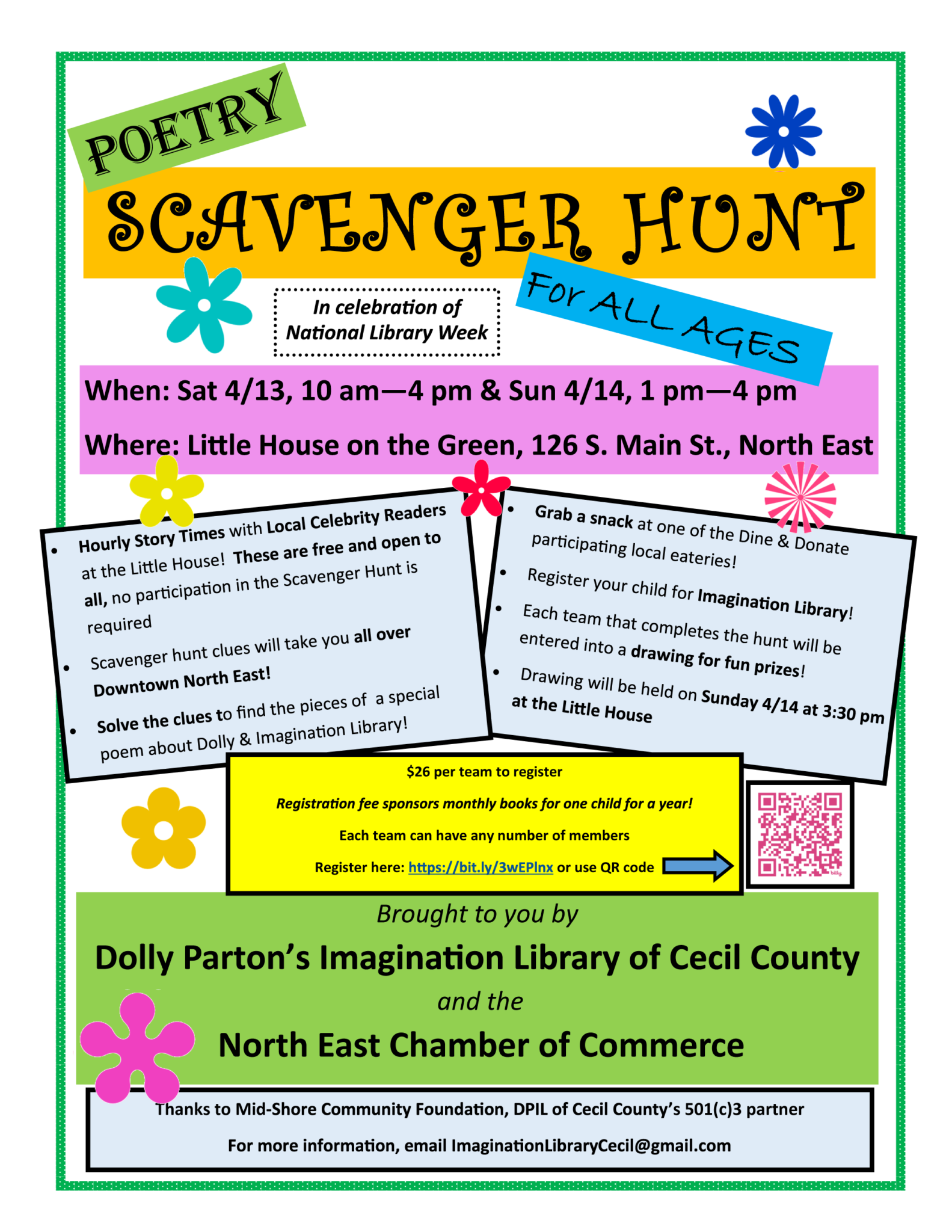 Poetry Scavenger Hunt on Main Street - North East Chamber of Commerce